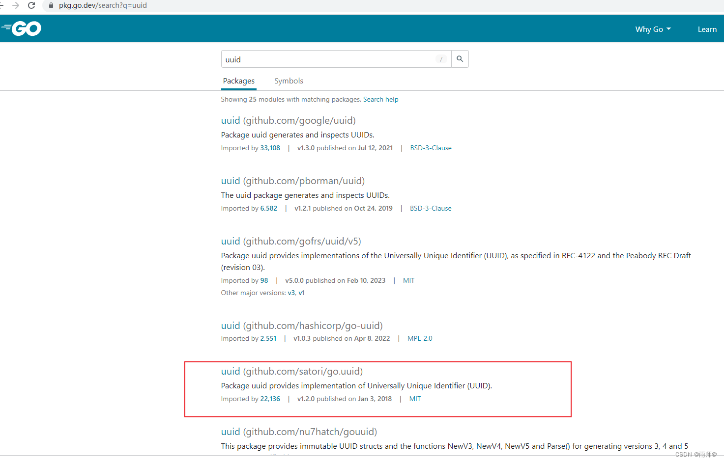 uuid-golang中的使用---借鉴使用官网的办法--推荐_go uuid 插件-CSDN博客