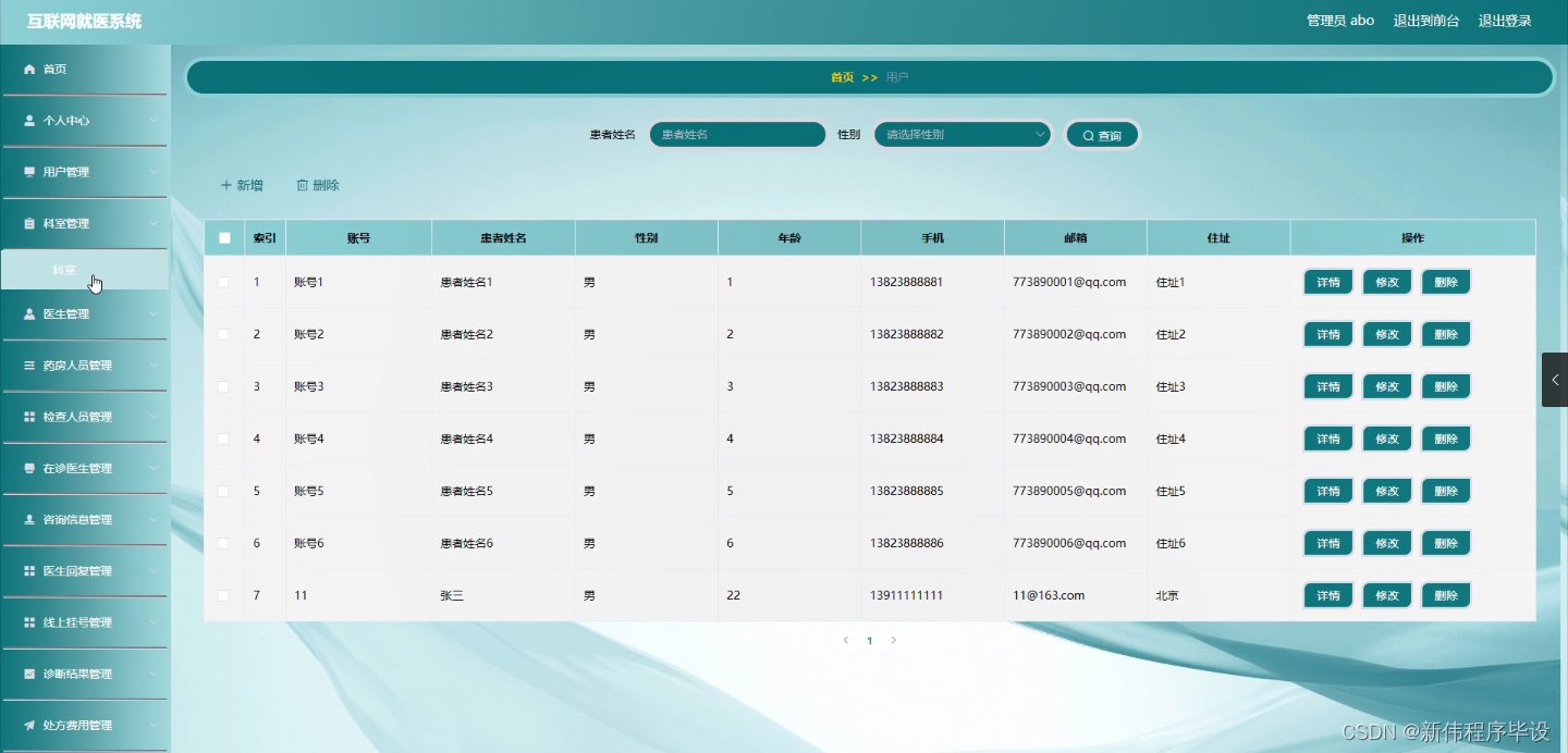 Java计算机毕业设计互联网就医系统(附源码springboot开题论文部署) Csdn博客