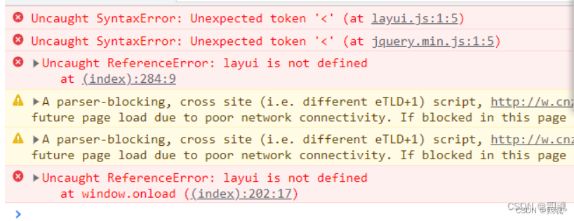 一次遇到 Uncaught SyntaxError: Unexpected token ‘＜‘ 的解决方法_java_四魂-华为开发者空间