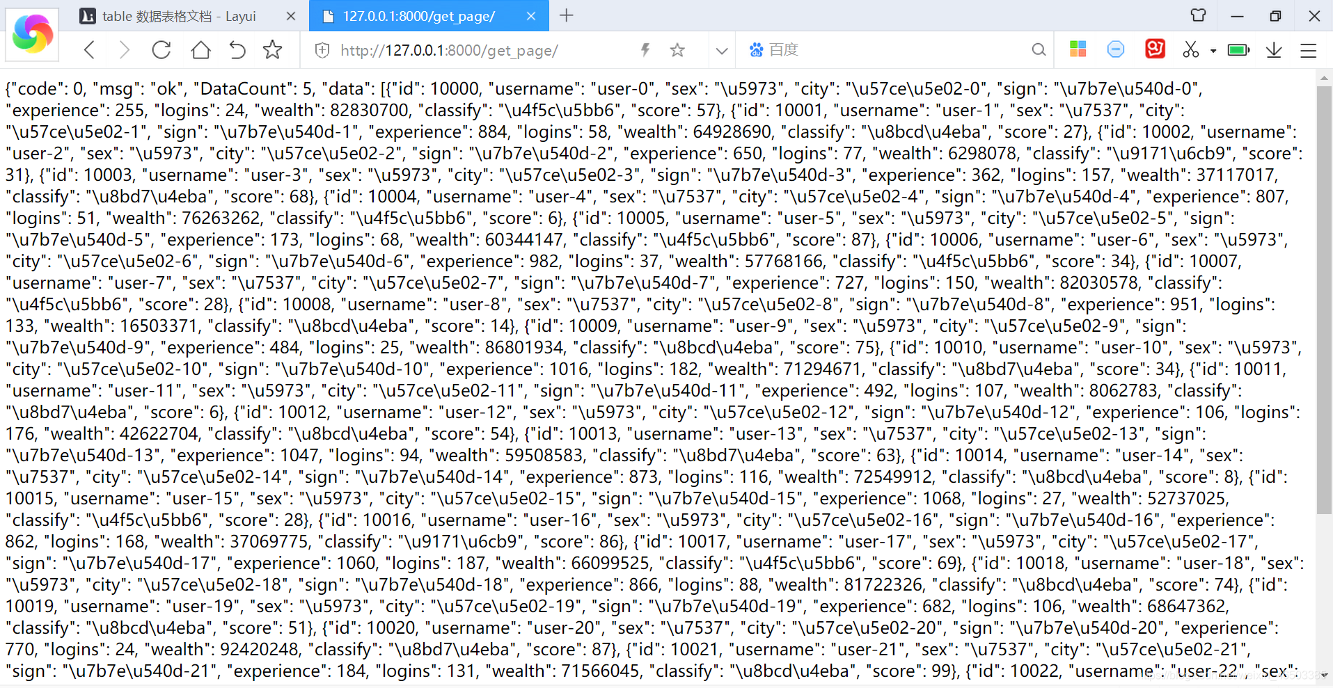 关于使用Django+layui无法渲染出表格数据的问题_layui配合django好难用-CSDN博客