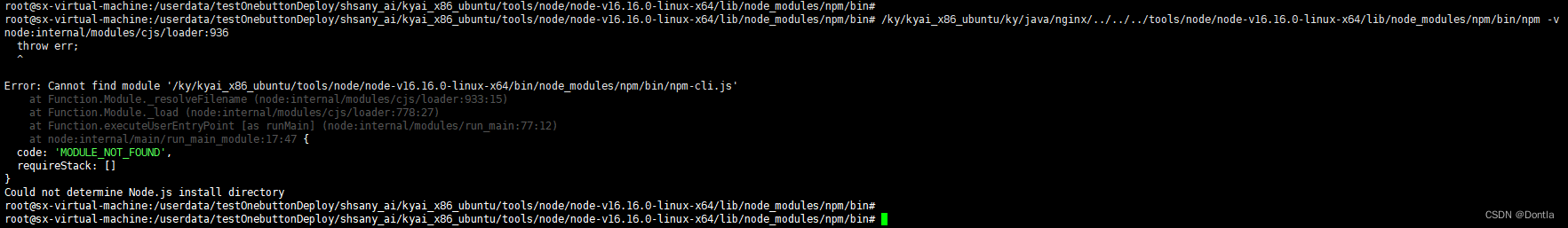 node.js npm报错：Error: Cannot find module ‘../lib/cli.js‘（软链接途径windows导致失效）_error: cannot find ...