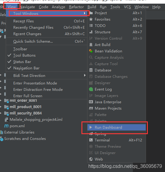 IDEA中的SpringBoot项目显示Run Dashboard窗口_idea 启动springboot自动切到输出窗口-CSDN博客