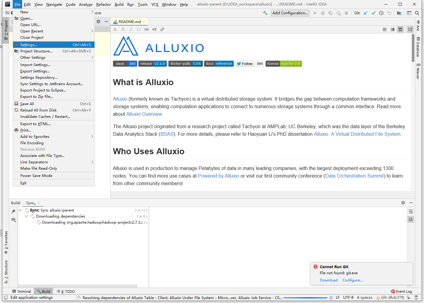【Alluxio+HDFS集群系列-5】win10下Alluxio-2.1.0源码导入IDEA_alluxio setting-CSDN博客