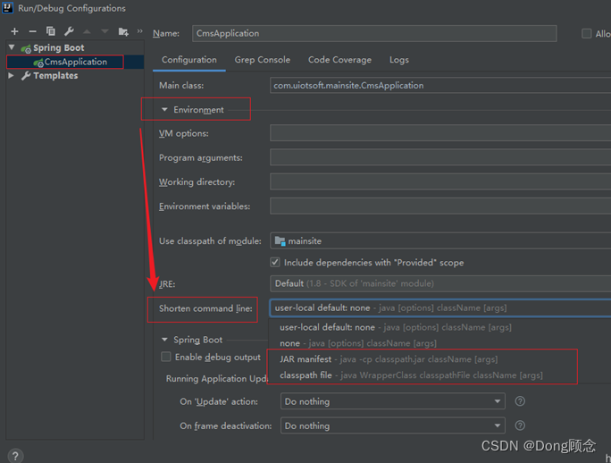 IDEA 启动出现问题：Error running，Command line is too long. Shorten command line解决方案_error running ...