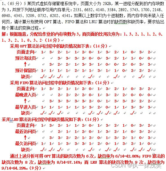 操作系统原理-作业三-存储器_0a5c、103c分别发生什么现象-CSDN博客
