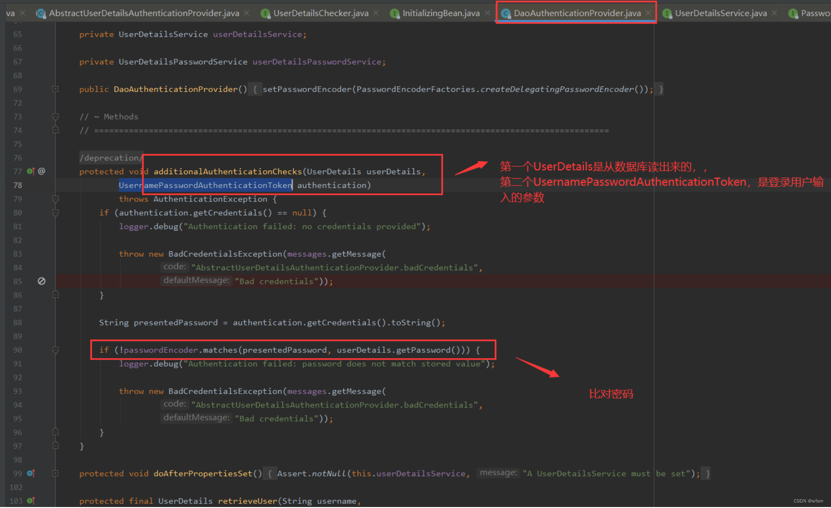 springsecurity认证流程_abstractuserdetailsauthenticationprovider-CSDN博客