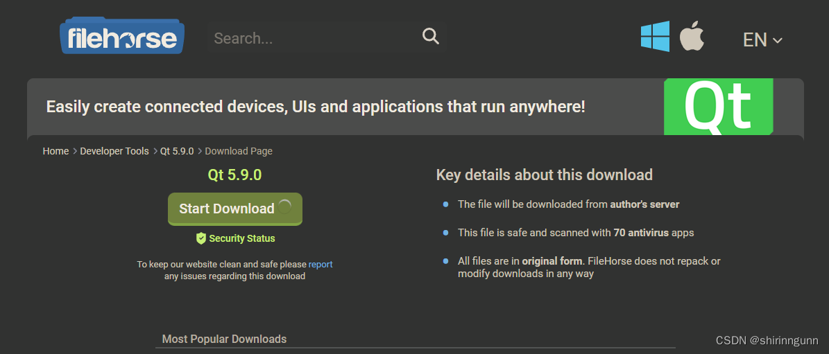 QT 5.9.0 离线包下载_qt5.9离线安装包-CSDN博客