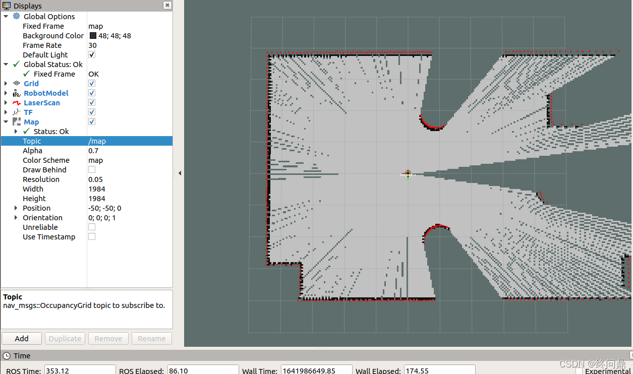 【ROS机器人】 --- 2-2.slam建图保存_rviz和gazebo联合仿真地图保存-CSDN博客