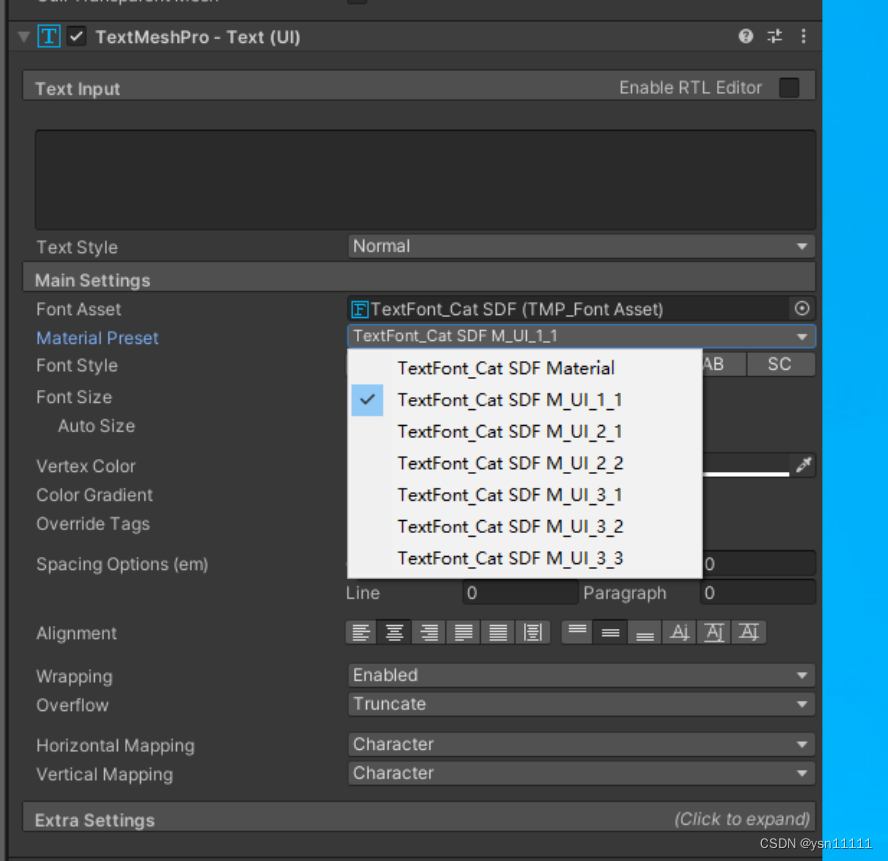 TextMeshPro替换字体材质_unity textmeshpro-text 替换材质-CSDN博客