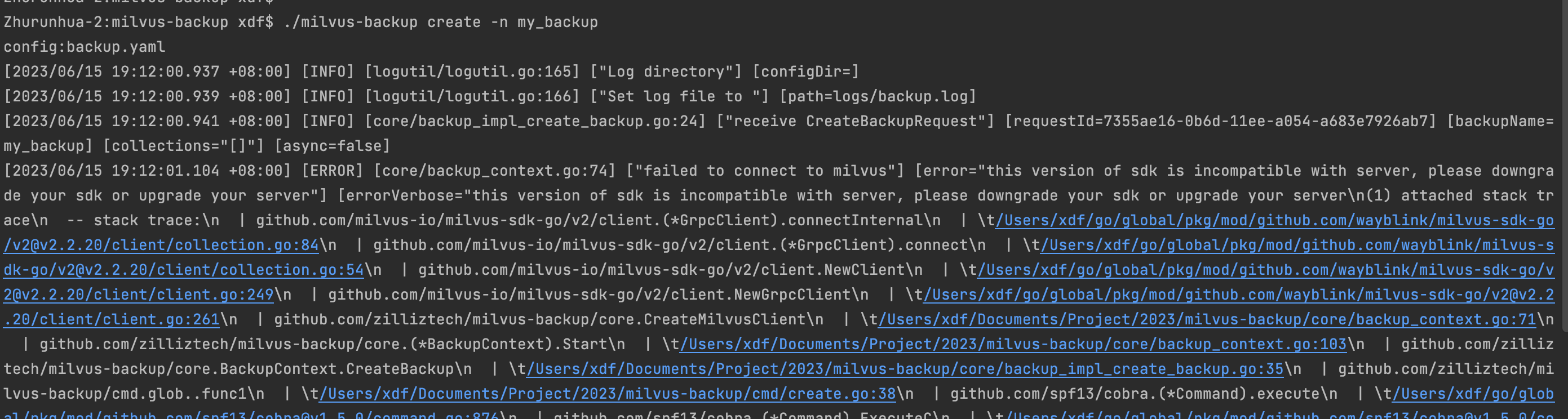 【Milvus】记录一次基于milvus-backup做的Milvus备份与恢复-CSDN博客