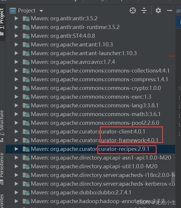 记一次jar包冲突解决过程_java.lang.nosuchmethoderror: org.apache.curator.fr-CSDN博客