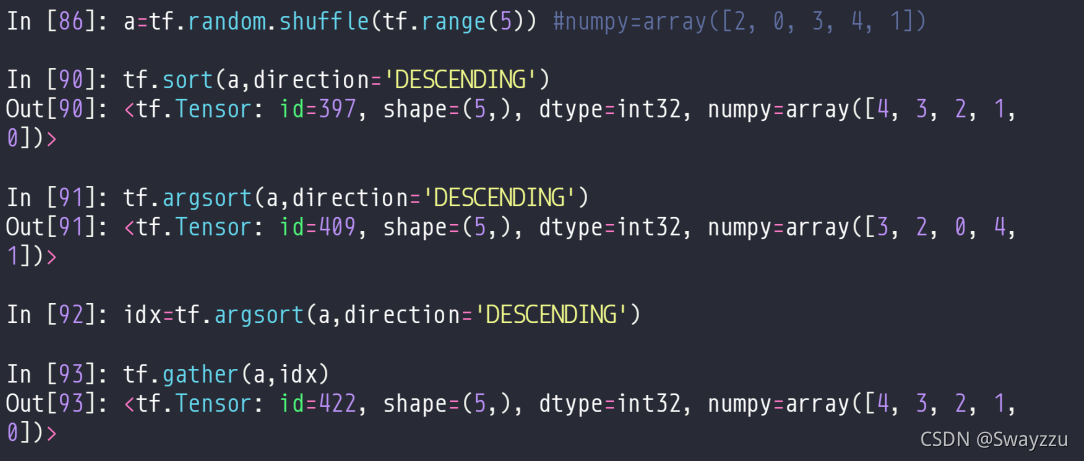 TensorFlow张量、高阶操作_tensorflow topk-CSDN博客