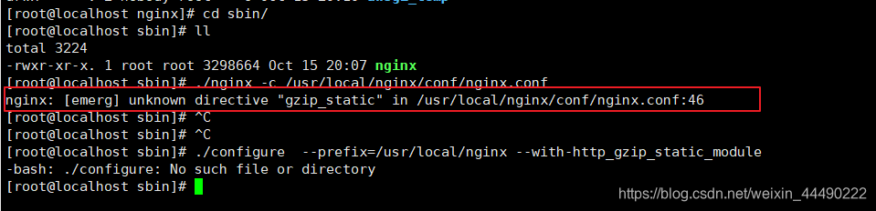unknown directive “gzip_static“ 解决-CSDN博客