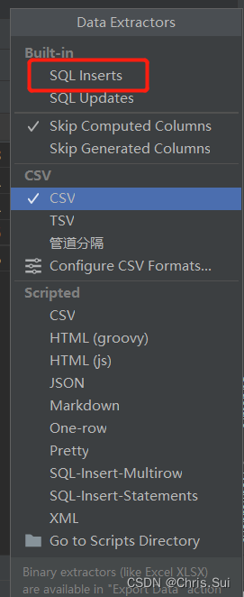 datagrip复制筛选查询出来的表数据 insert语句_datagrip 复制为insert-CSDN博客