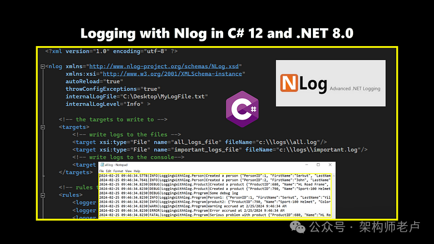 在C#中使用 NLog 库进行日志记录-CSDN博客