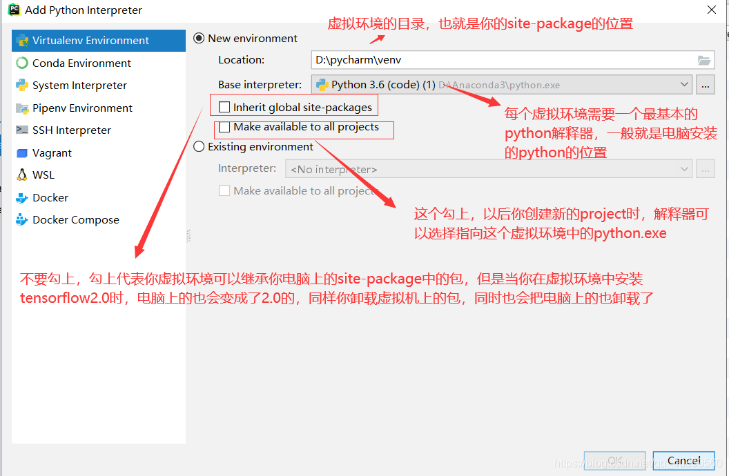 pycharm 利用虚拟环境运行tensorflow1.x和tensorflow2（超详细）_pycharm里安装tensorflow 1.x版本,python 2.x版本-CSDN博客