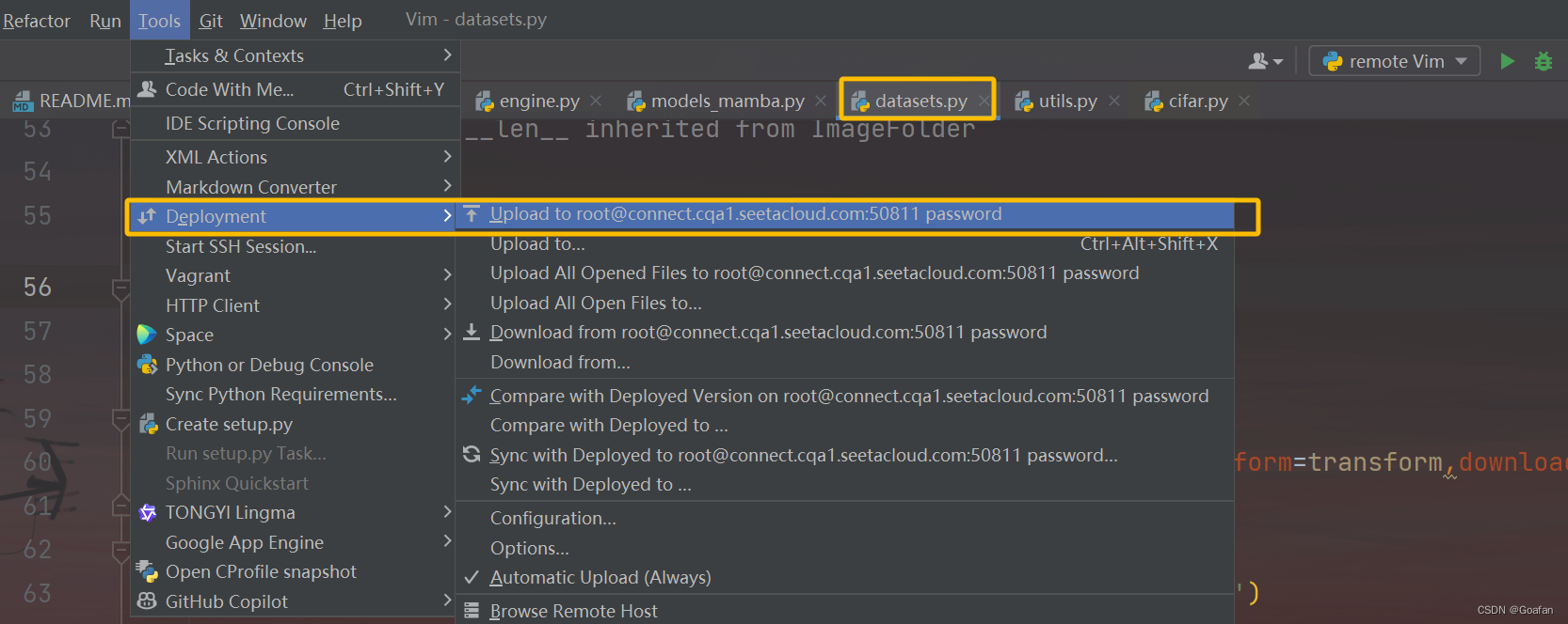 Vision Mamba 代码调试---Pycharm+AutoDL_vision mamba代码-CSDN博客