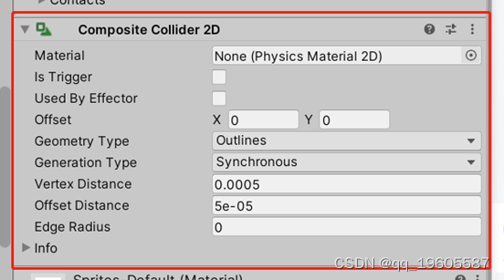 将Composite Collider 2D组件移除可解决Unity穿墙问题_unity polygon collider 2d 绿线怎么删除-CSDN博客
