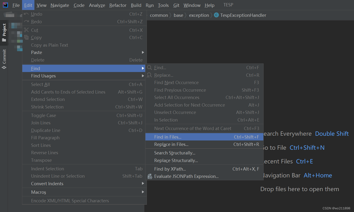 Windows11 idea Find in Files 快捷键 Ctrl+Shift+F 失效问题_idea find in files快捷键-CSDN博客