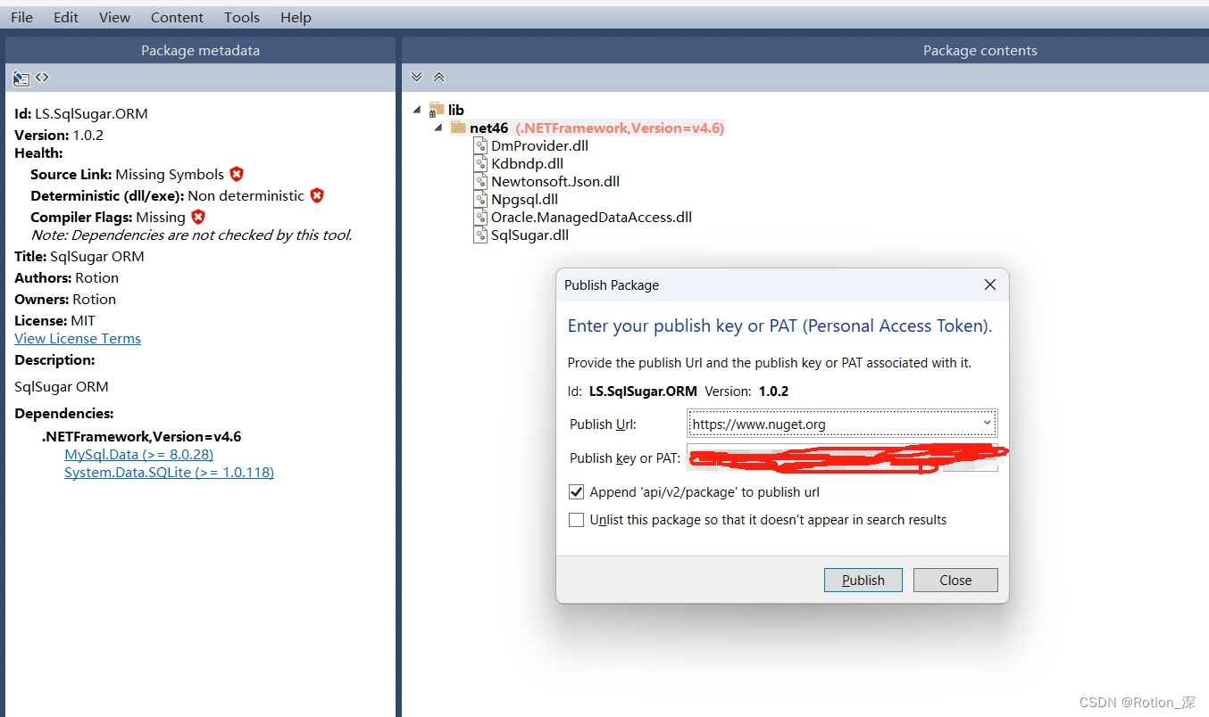 使用 NuGetPackageExplorer 生成Nuget包，并上传nuget.org_nuget package explorer-CSDN博客