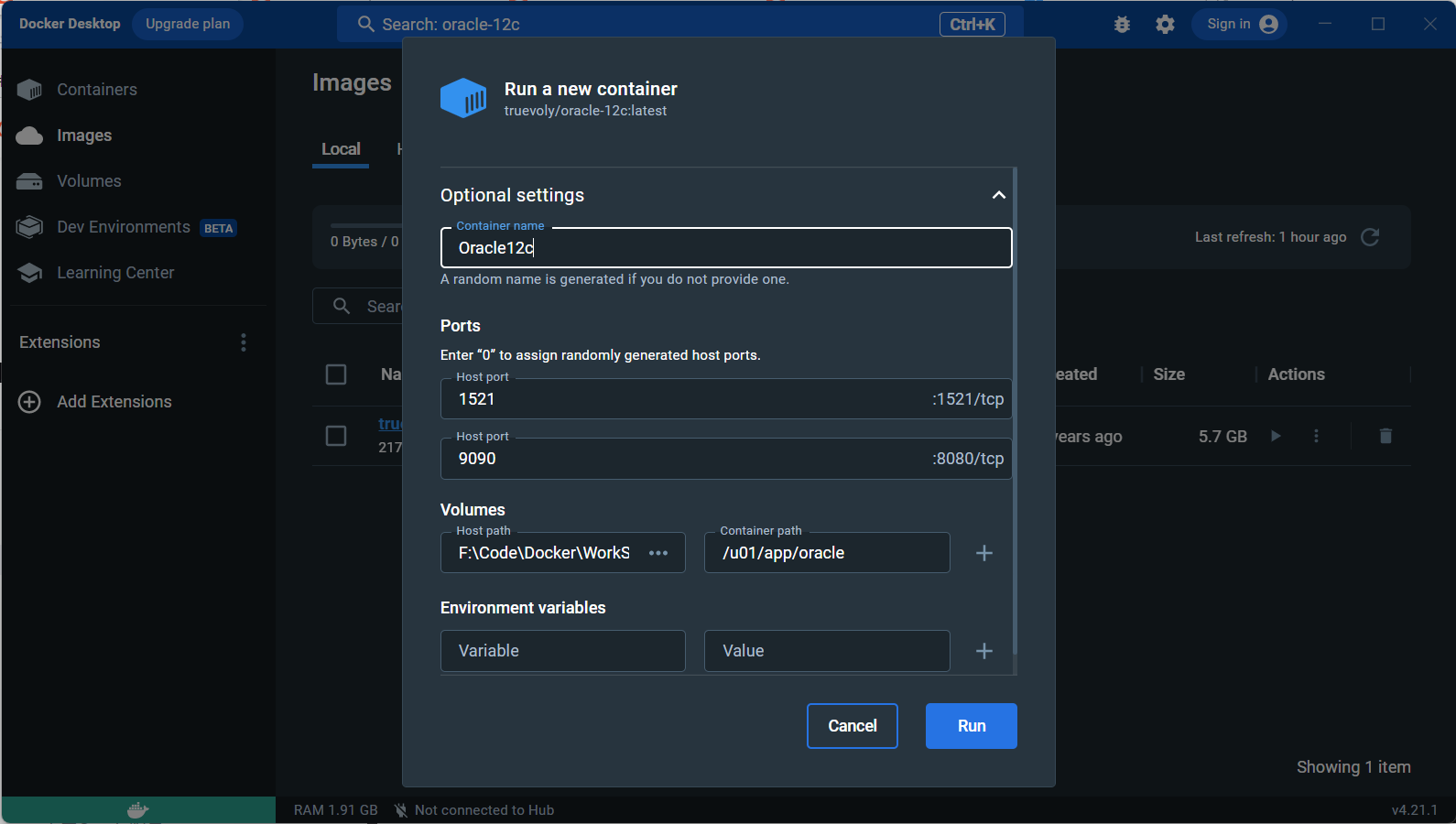 DockerDesktop安装Oracle_docker desktop安装oracle-CSDN博客