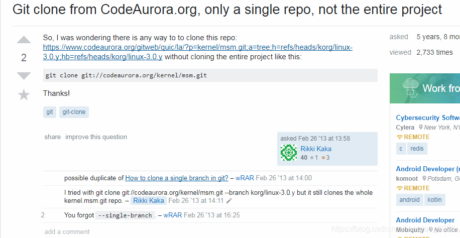 从 CodeAurora 上用 git 下某一部分的代码_codeaurora是什么意思-CSDN博客