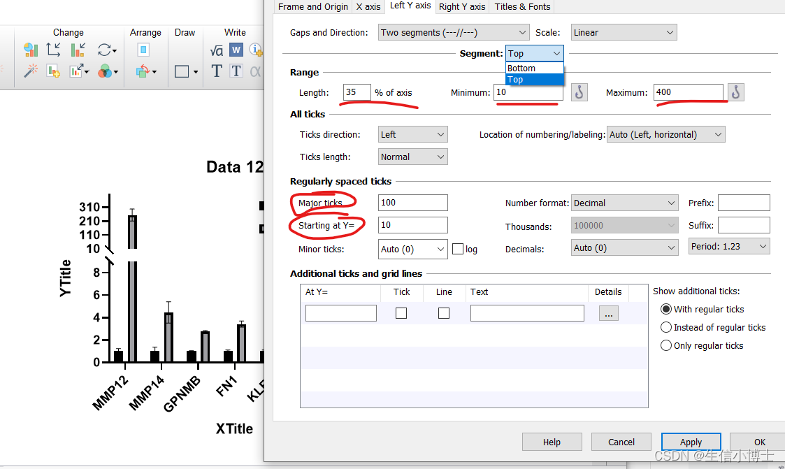 graphpad作图数据在哪里 graphpad加截断线 更改图表类型_graphpad怎么修改图例-CSDN博客