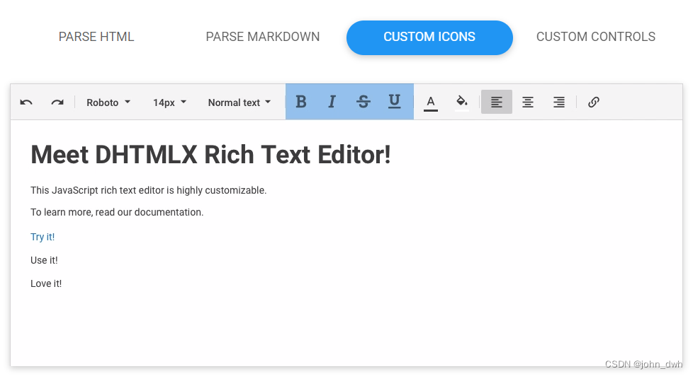 1.1.4:DHTMLX Rich Text|JavaScript/HTML Rich Text Editor-CSDN博客