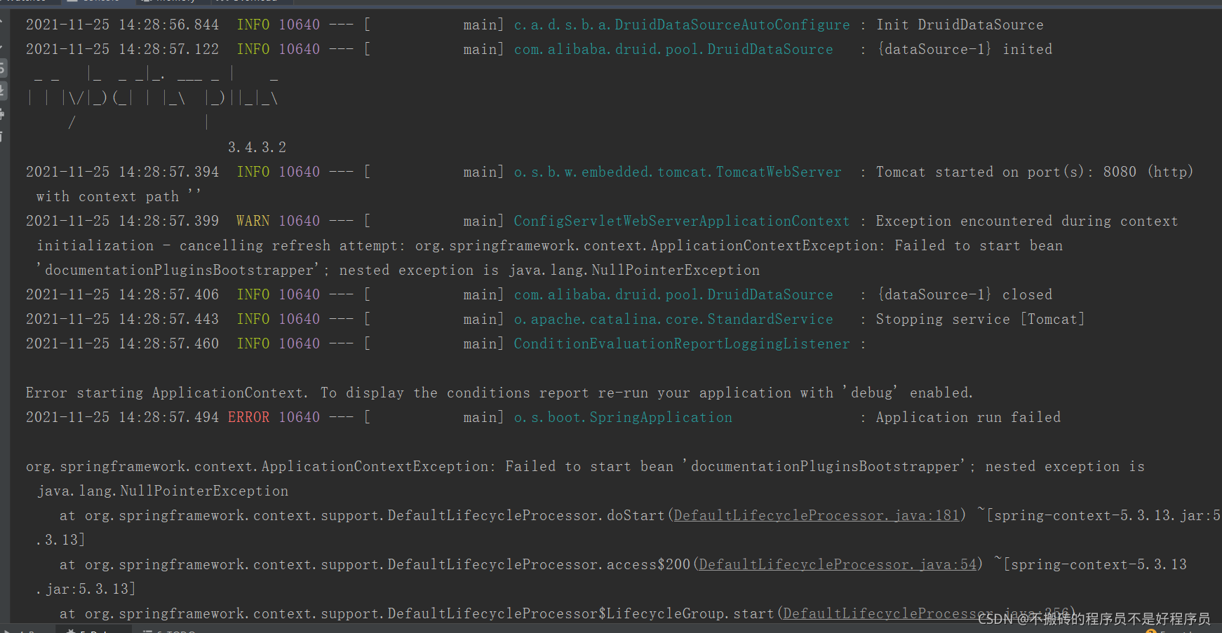 swagger3 documentationPluginsBootstrapper NullPointerException-CSDN博客