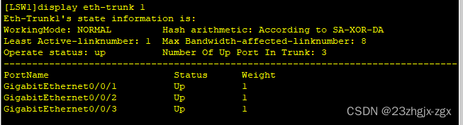 华为eNSP实验：Eth-trunk 手工模式_查看eth-trunk 模式-CSDN博客