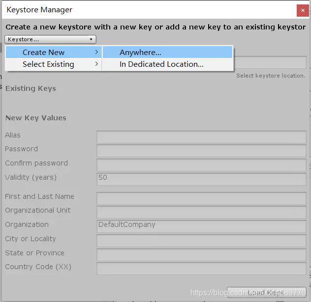 Unity打包安卓默认使用的keystore_unity的keystore在哪儿-CSDN博客