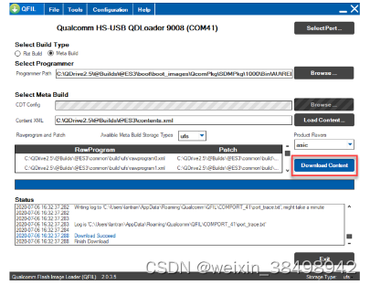 高通Ride软件开发包使用指南（4）_prog firehose ddr-CSDN博客
