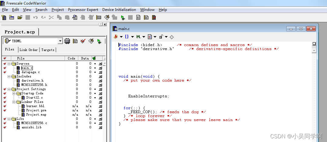 FreeScale使用code warrior创建工程_freescale codewarrior-CSDN博客