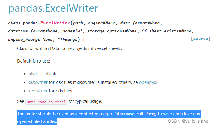 dataframe.to_excel()写入Excel后，xlsx文件大小为0kB, 打开时提示：file format or file extension is not valid._pd ...