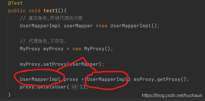 java.lang.ClassCastException: com.sun.proxy.$Proxy4 cannot be cast to com.huchuan.mapper ...