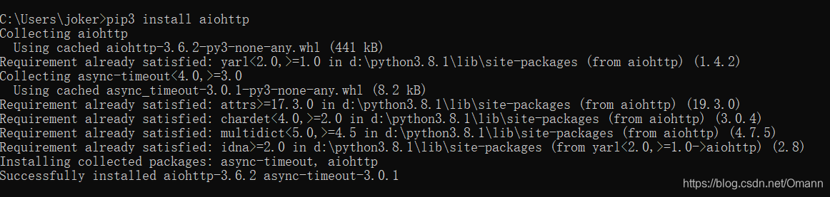 python3版本安装aiohttp库-CSDN博客