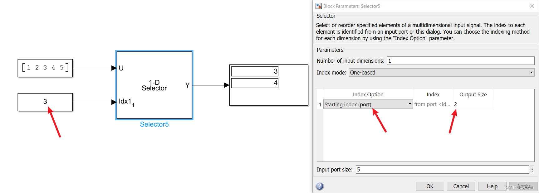 Simulink中Selector的使用_simulink中selector模块怎么用-CSDN博客