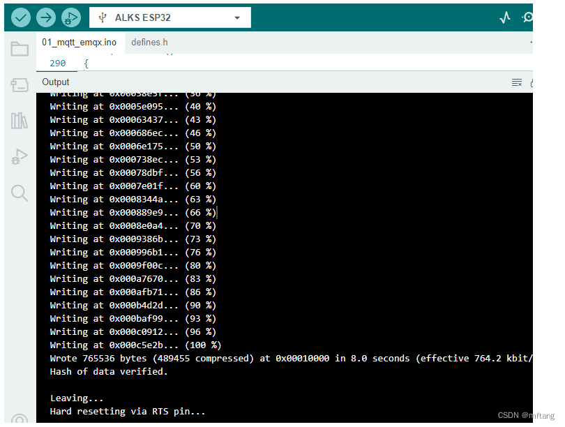ESP32实现（MQTT Client）连接物联网平台（EMQX）_esp32 mqtt-CSDN博客