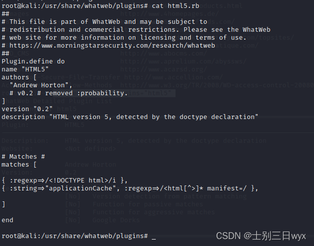 指纹识别工具whatweb使用教程，图文教程（超详细） Csdn博客 