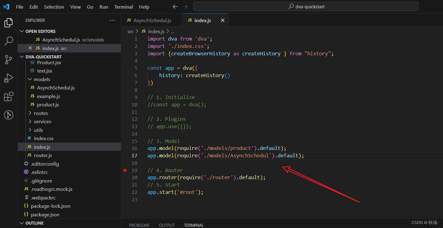 React Dva项目 简单引入models中的所有JS文件_dva 如何匹配models 中的文件-CSDN博客