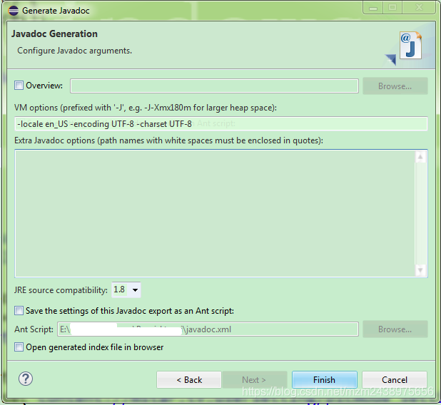 javadoc 使用Eclipse制作java sdk说明文档_java sdk 文档生成,包含中英文-CSDN博客