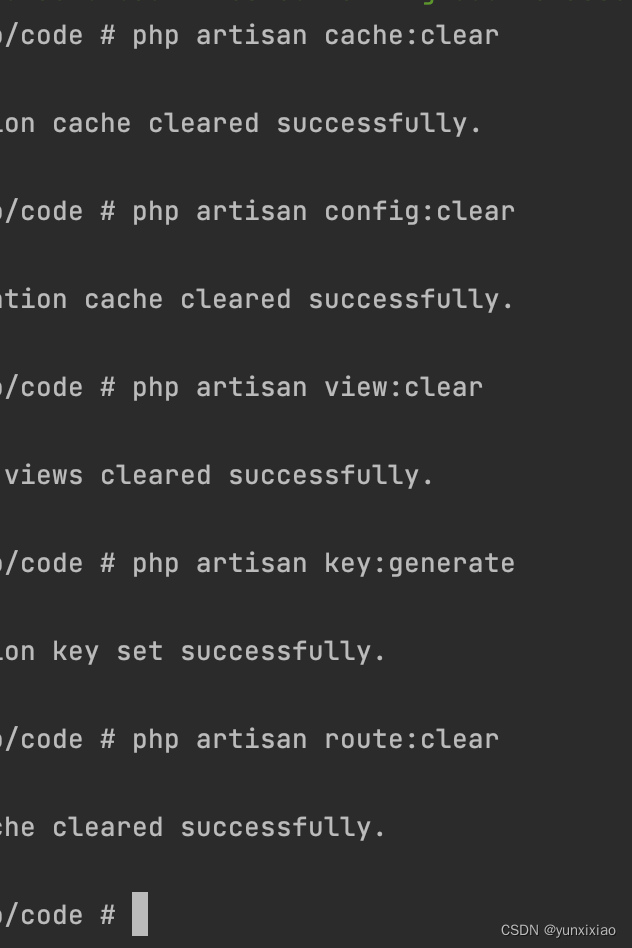 laravel 重新换APP_KEY提示 Your serialized closure might have been modified and it‘s unsafe to be ...