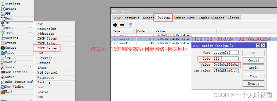 ROS设置DHCP option121_dhcp option 121-CSDN博客
