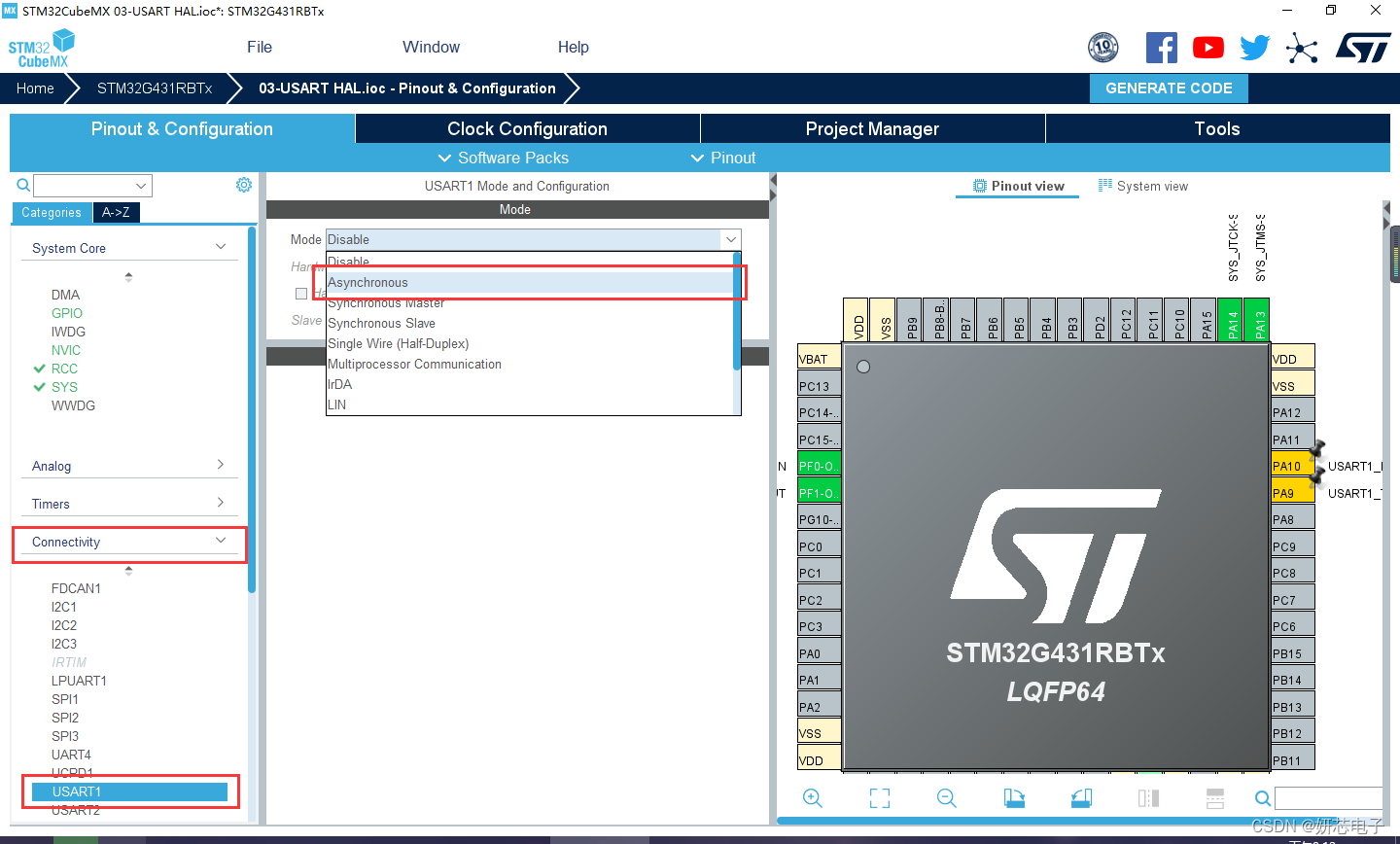 蓝桥杯嵌入式CT117E-M4学习笔记08-串口通信实验_单片机原理stm32g431rbt6的usart串口通信实验-CSDN博客