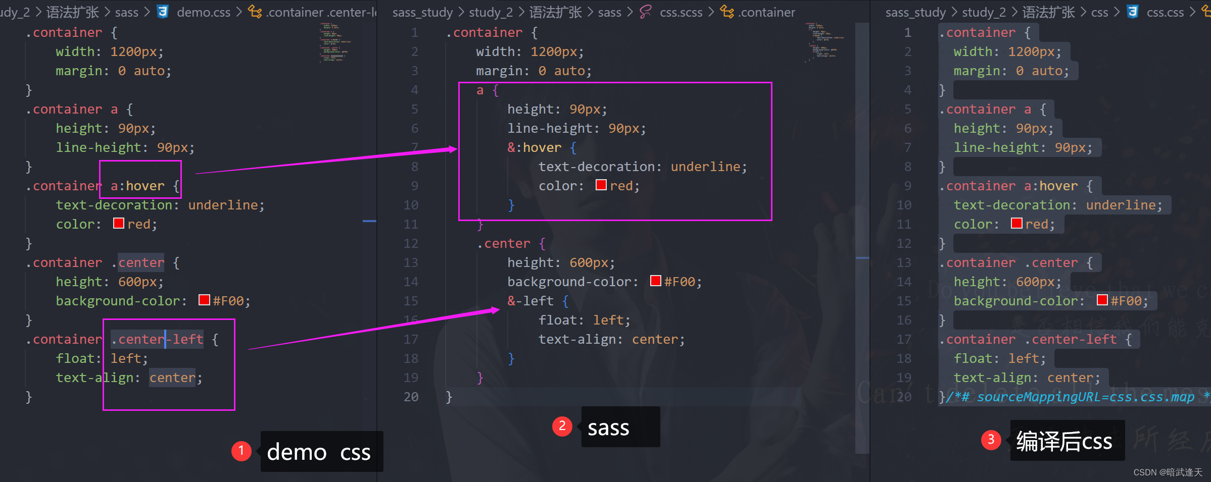 SASS/SCSS精华干货教程_vscode sass-CSDN博客