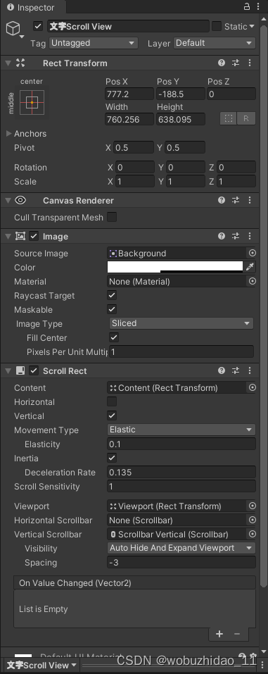 unity ScrollView自适应文本长度滚动_unity 使用scroll view制作文本滚动-CSDN博客