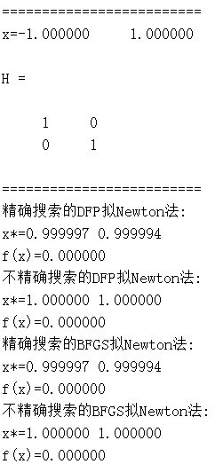 利用 Matlab 编程实现拟 Newton 法求解无约束最优化问题。用经典newton法求解如下无约束优化问题 Csdn博客