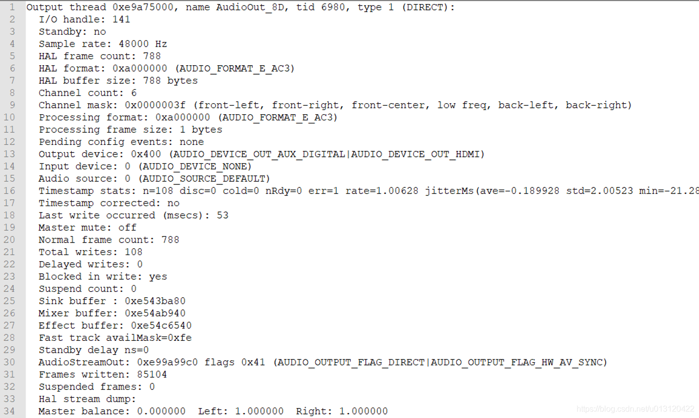 【Android Audio】dumpsys media.audio_flinger 分析【基于Android Q 】【不定期更新文章】_dumpsys audioflinger-CSDN博客