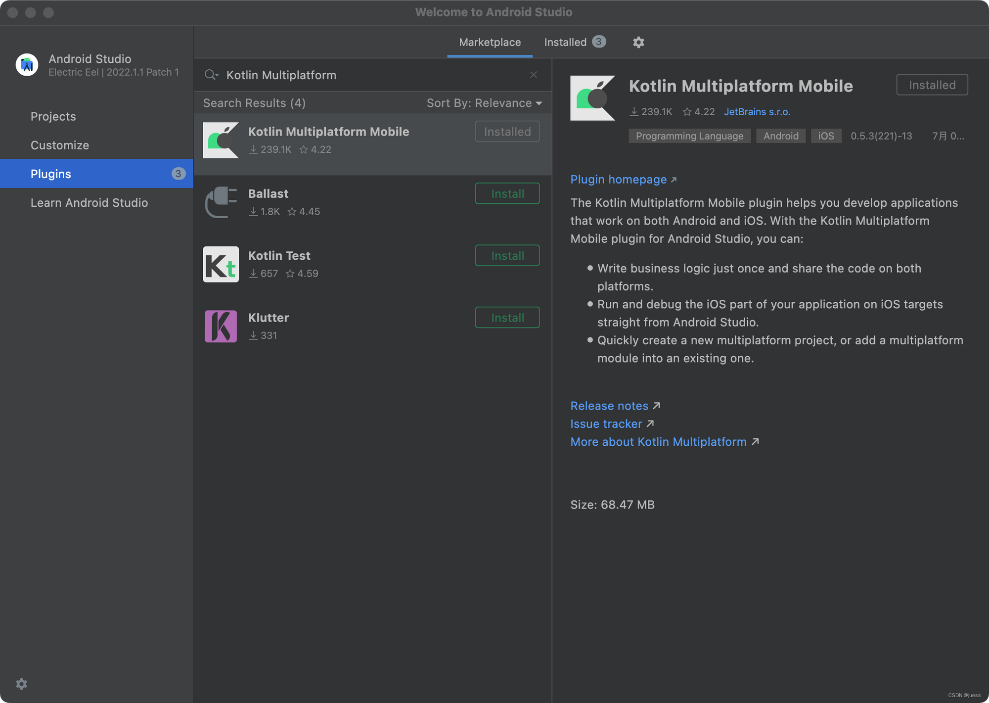 安装Kotlin Multiplatform Mobile开发环境_kotlin multiplatform mobile下载-CSDN博客