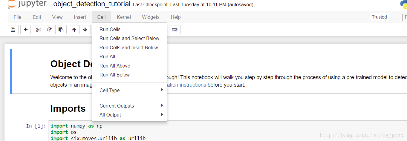 (Ubuntu)Tensorflow object detection API——（2）运行已经训练好的模型_tensorflow object已经生成了模型怎么运行-CSDN博客